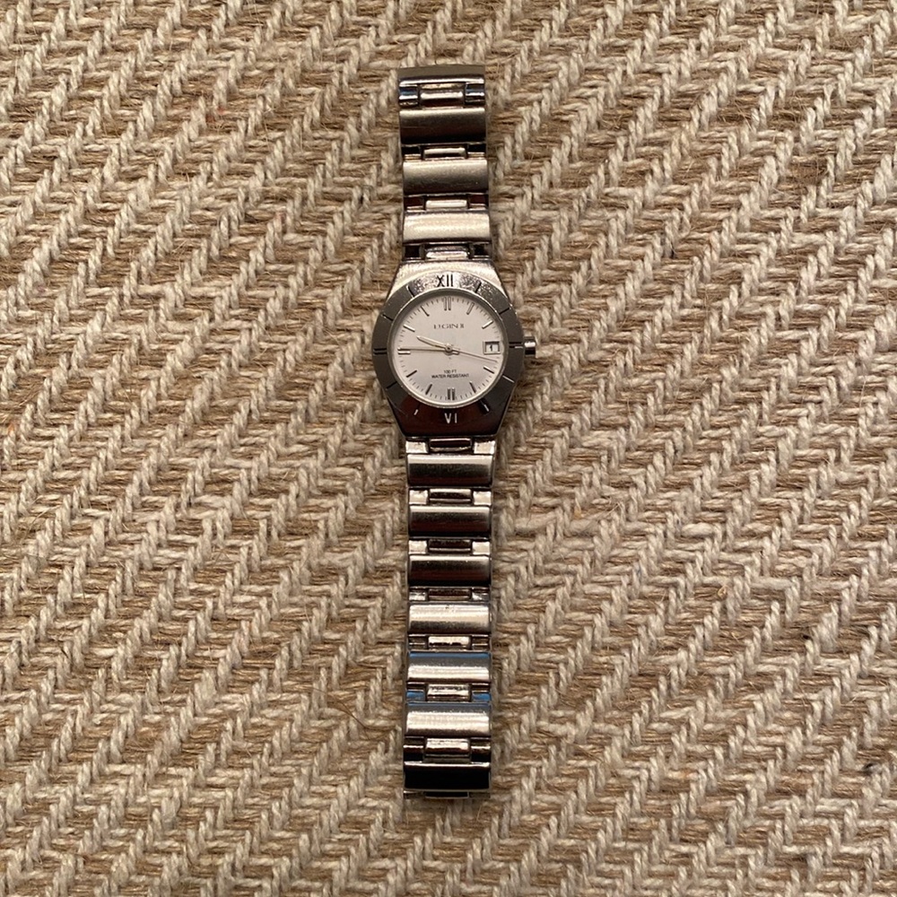 Elgin Silver Ladies Watch With New Battery! - Gem
